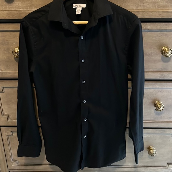 Bar III | Shirts | Mens Slim And Stretch Dress Shirt Size S Black ...